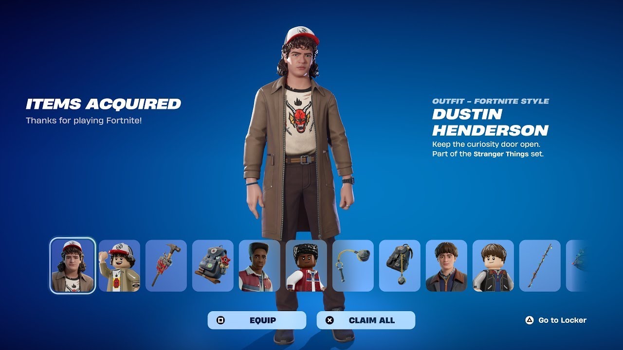 The Dustin Henderson Skin | Fortnite - YouTube