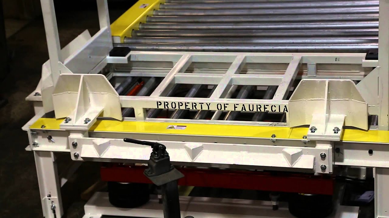 High Lift Rack Conveyor & Transfer - YouTube
