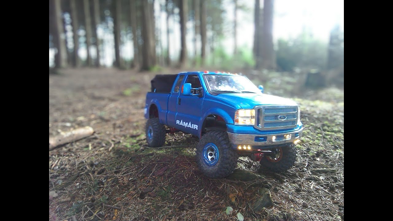 🚙 Custom RC truck Ford f350 - Devonshire woods trailing 🌲 #Ford - YouTube