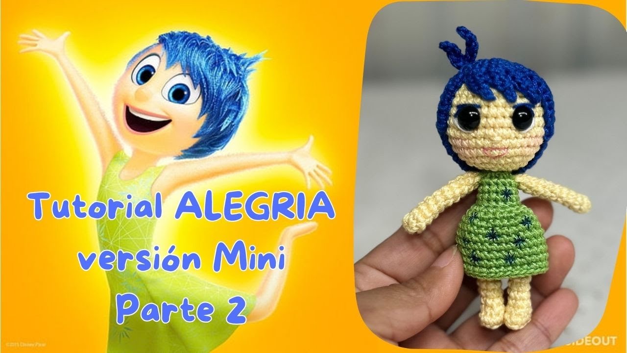 TUTORIAL ALEGRIA INSIDE OUT MINI MUY FACIL 2/2 - YouTube