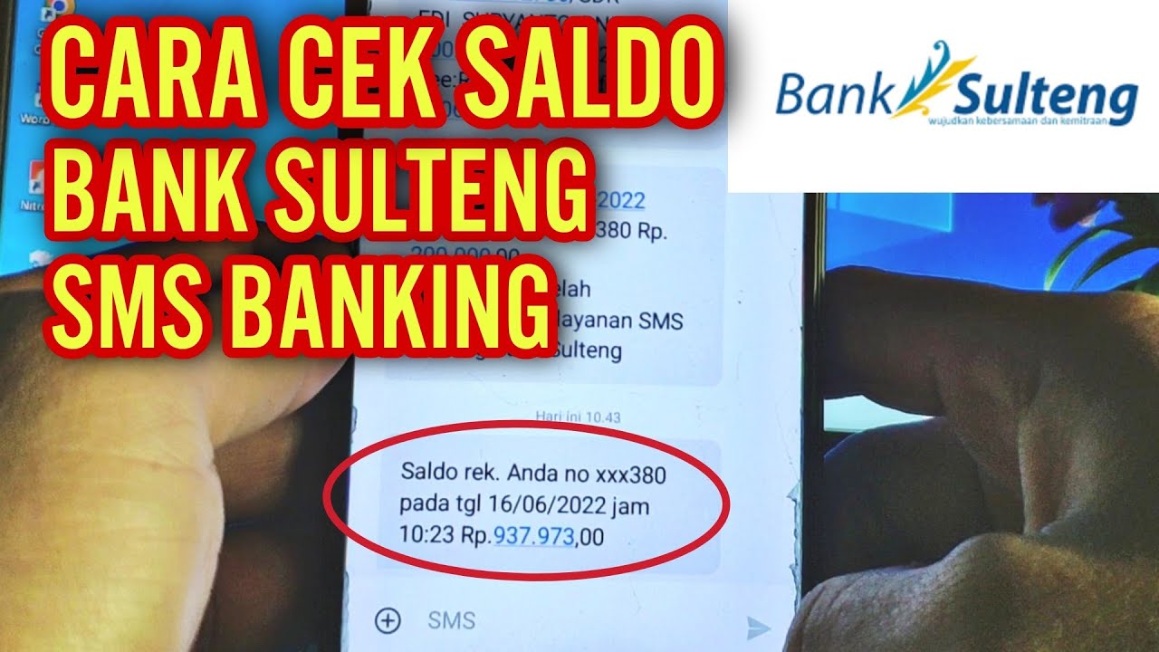 Cara Cek Saldo Rekening Bank Sulteng Lewat Sms Banking - YouTube