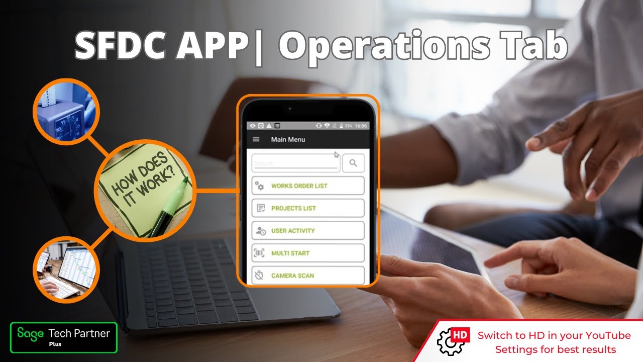 Sicon SFDC - How to use the Operations Tab on the SFDC APP - YouTube
