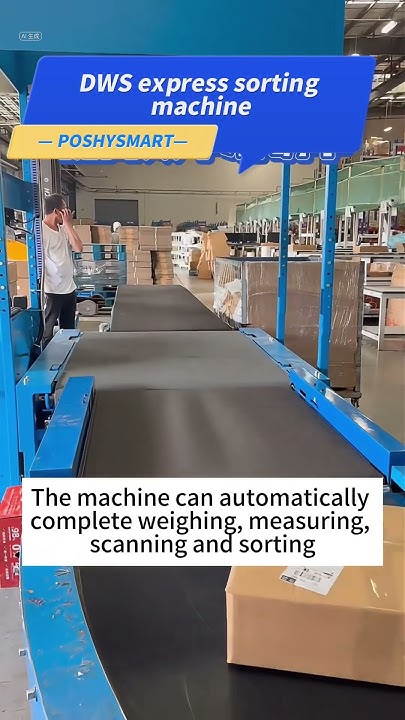 DWS express sorting machine - YouTube