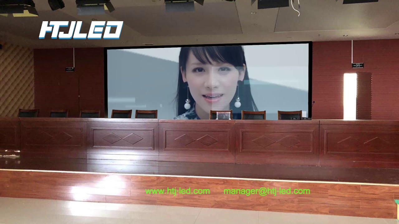 Indoor Fixed LED Display Was Used In A High-end Conference Hall - YouTube