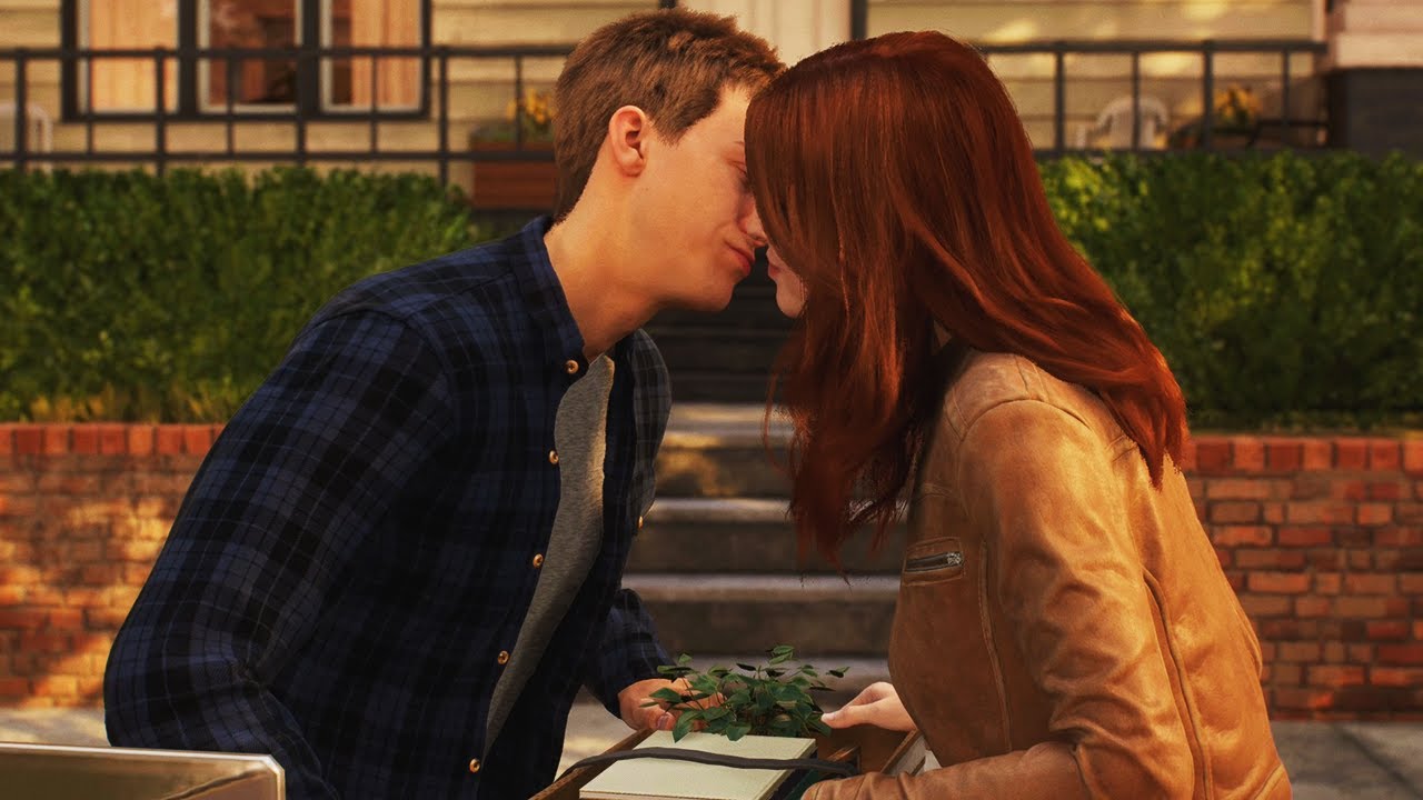 El Sorprendente Hombre Araña 2 Mary Jane Y Peter Parker Besándose