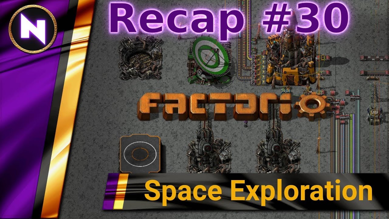 Factorio Space Exploration - Day 30 Recap - ORBITAL STATION - YouTube