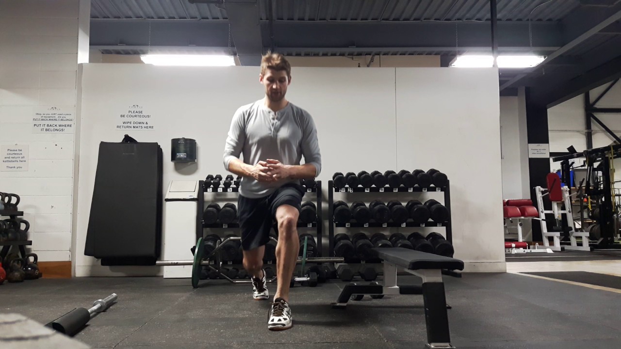 Bulgarian Split Squat (or Rear Foot Elevated Split Squat) - YouTube
