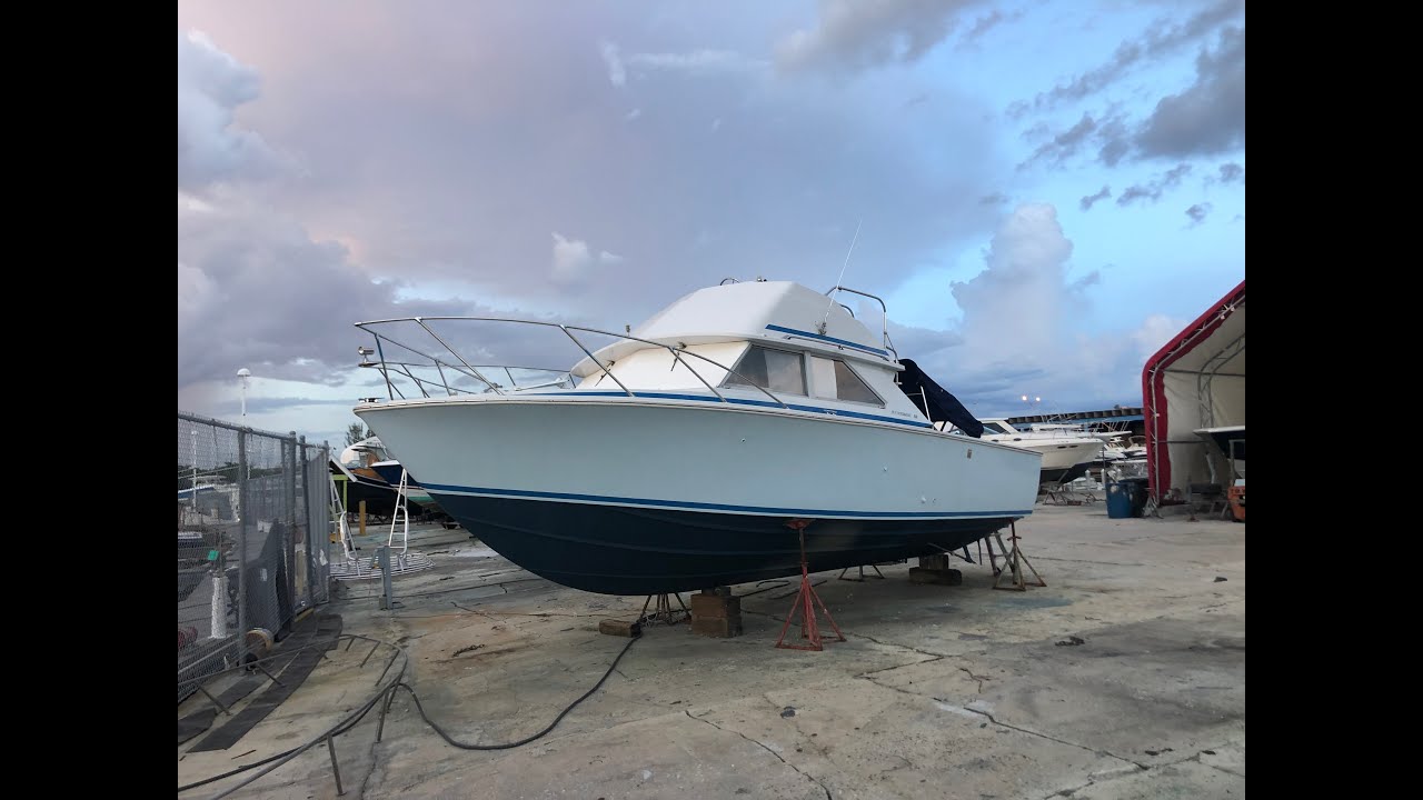 1973 Bertram 28' FBC Restore Part 2 "The Acceptance Stage" - YouTube