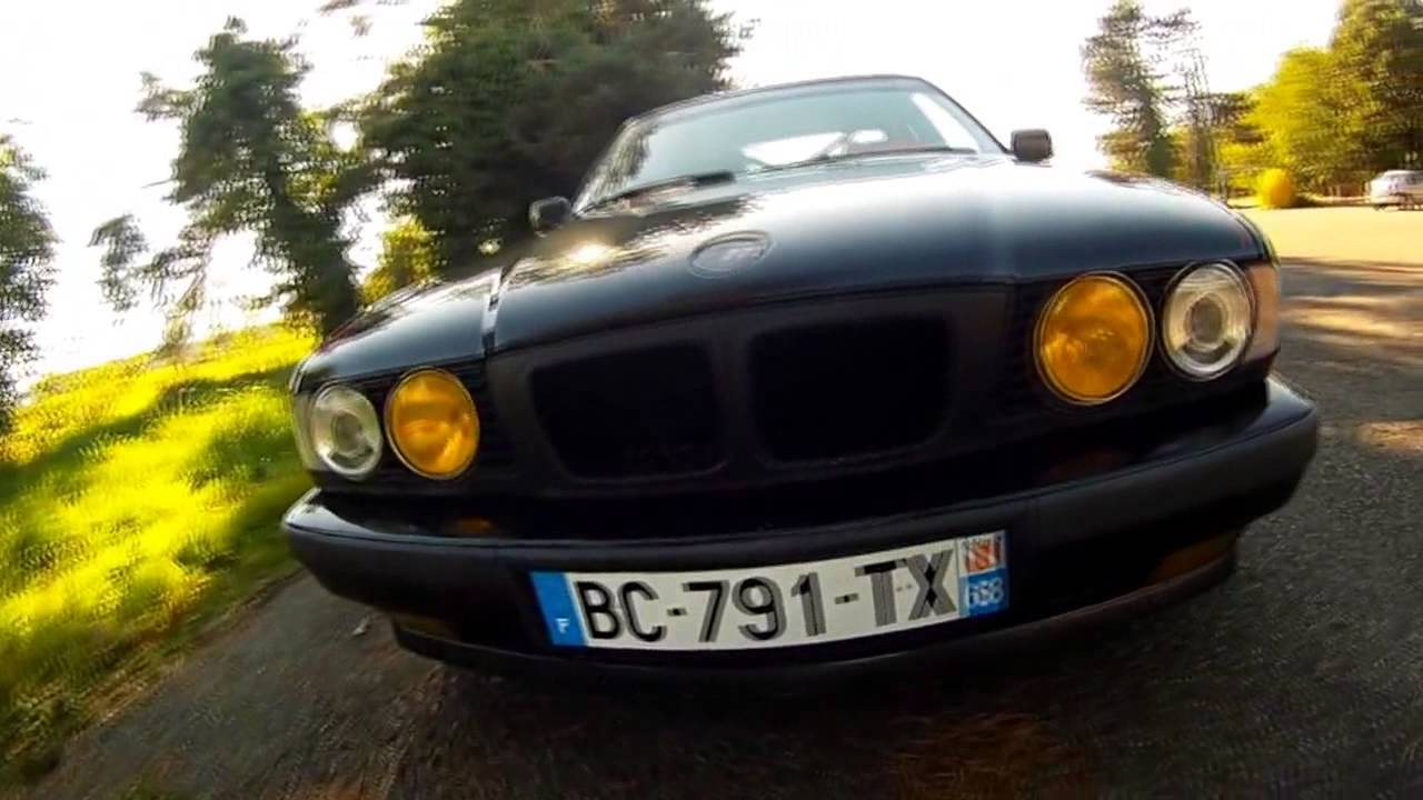 BMW e34 540 v8 amazing - YouTube