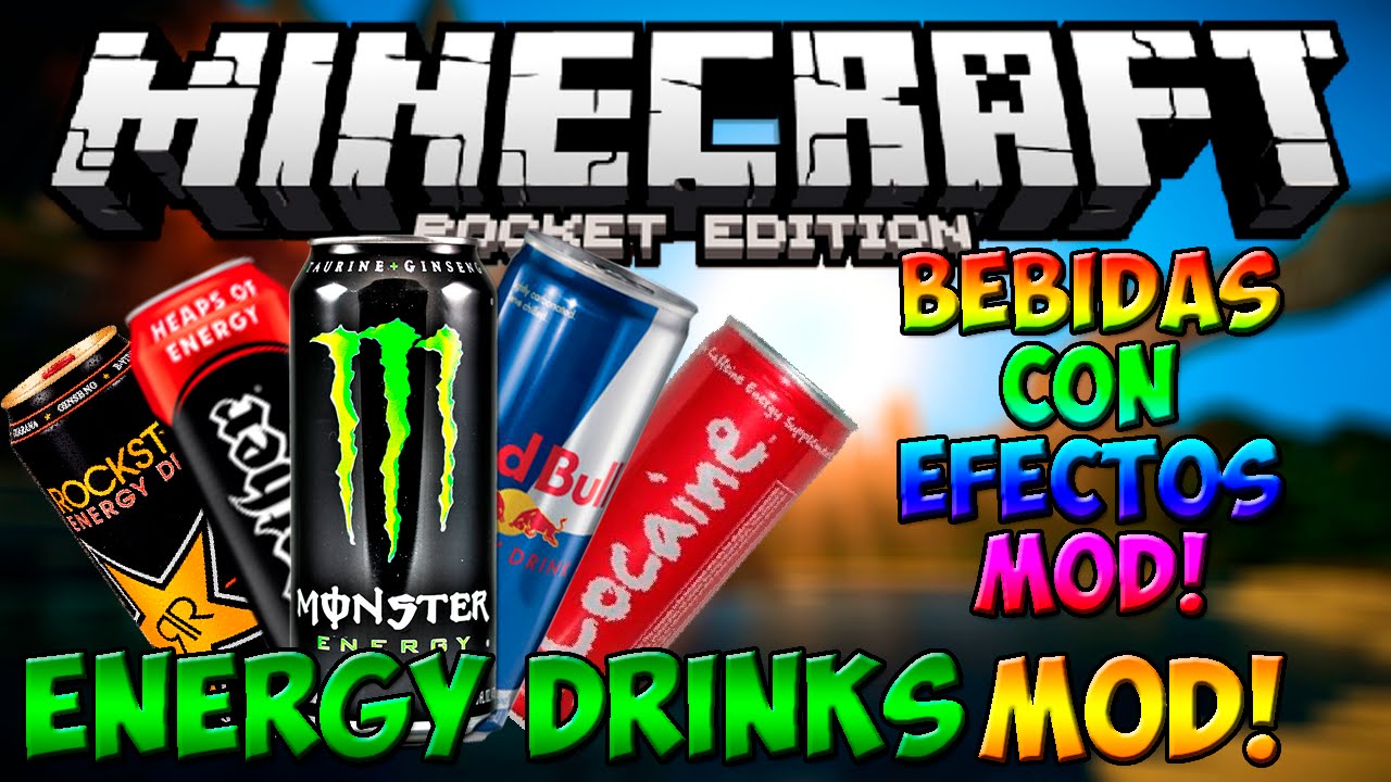 ENERGY DRINKS PARA MINECRAFT PE 0.14.0 | Mods Para Minecraft PE 0.14.0 ...