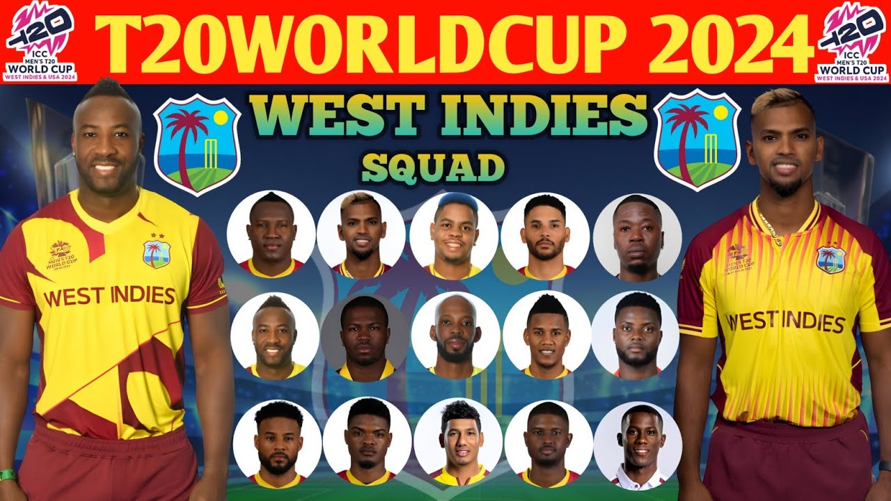 ICC T20 WORLD CUP 2024 West Indies Squad | West Indies Team Final Squad ...