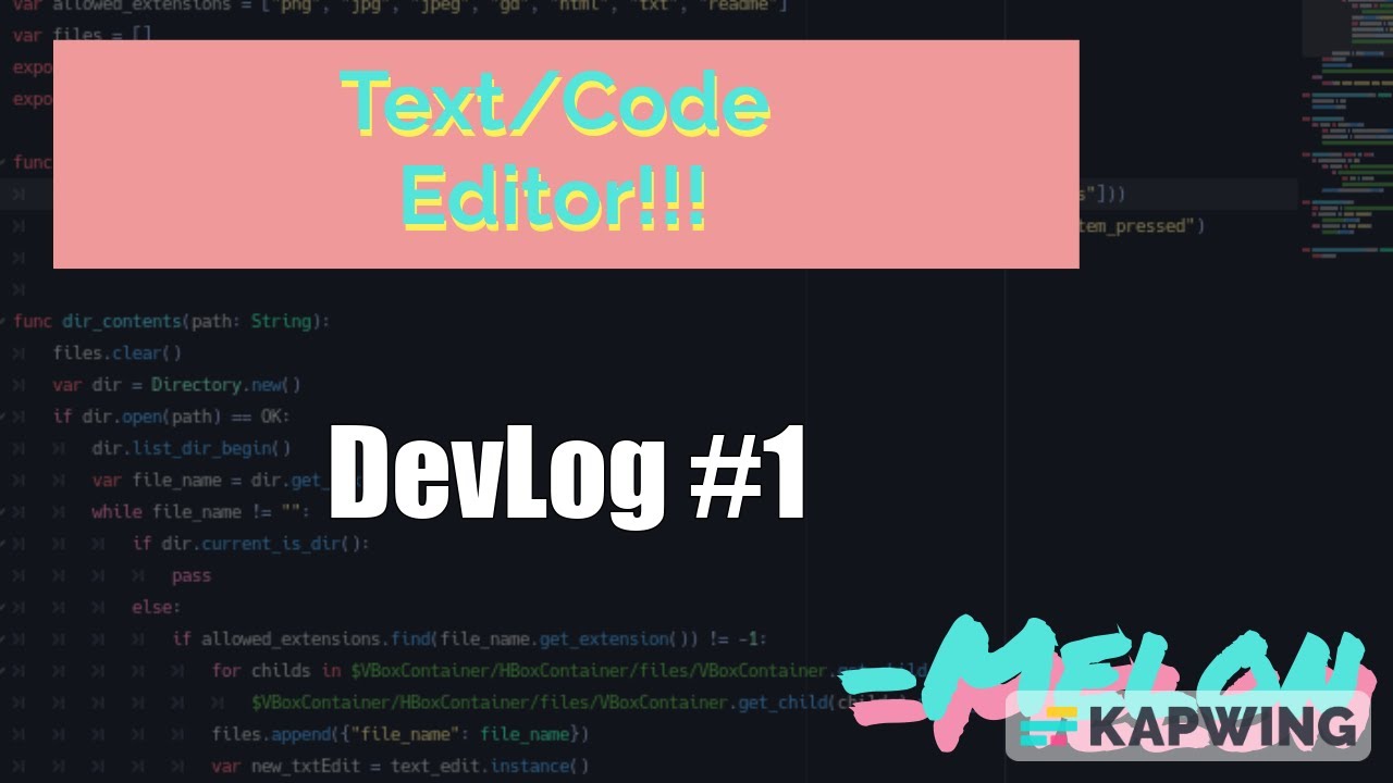 I Am Making A Textcode Editor In Godot Devlog 1 Youtube