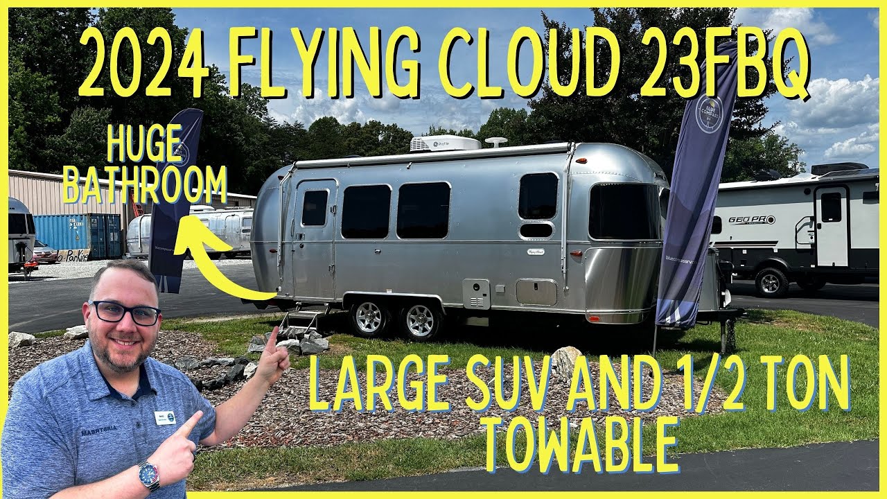 Shortest Double Axle Airstream - 2024 Airstream Flying Cloud 23FB Queen ...