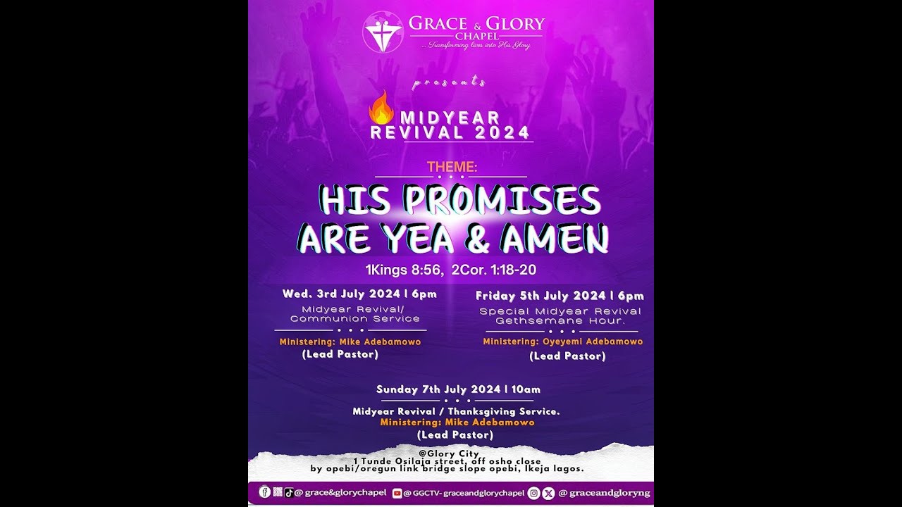 Mid-Year Revival - Praise & Communion Service || July 3, 2024 - YouTube