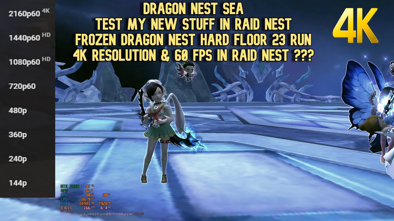 Test Frozen Dragon Nest Hard Raid With My New Stuff in DN SEA : 60 FPS ...