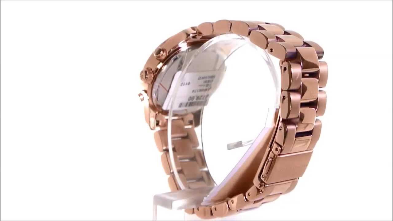 Michael Kors MK5430 - Horloge roségoud met chronograaf - YouTube