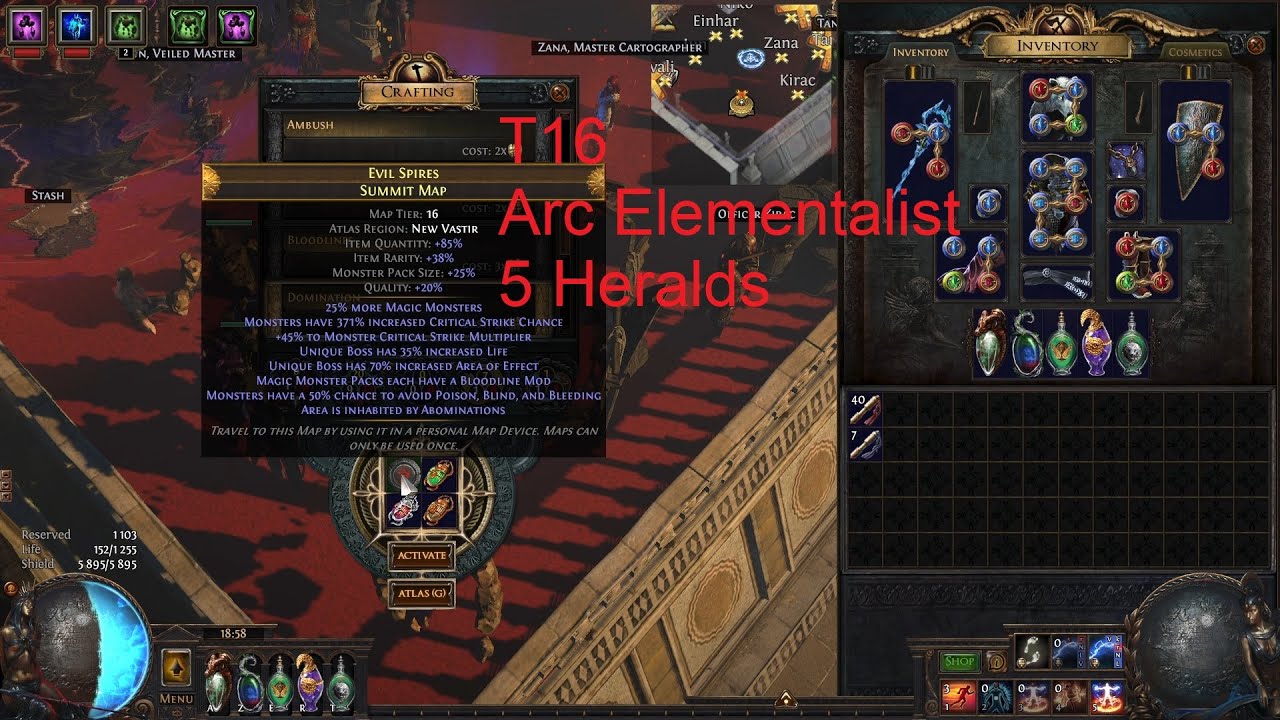 PoE: Arc Elementalist T16 Summit - YouTube