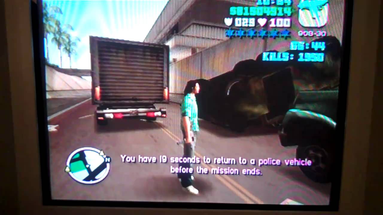 GTA Vice City - PS2 - Level 153 Vigilante Mission.MP4 - YouTube