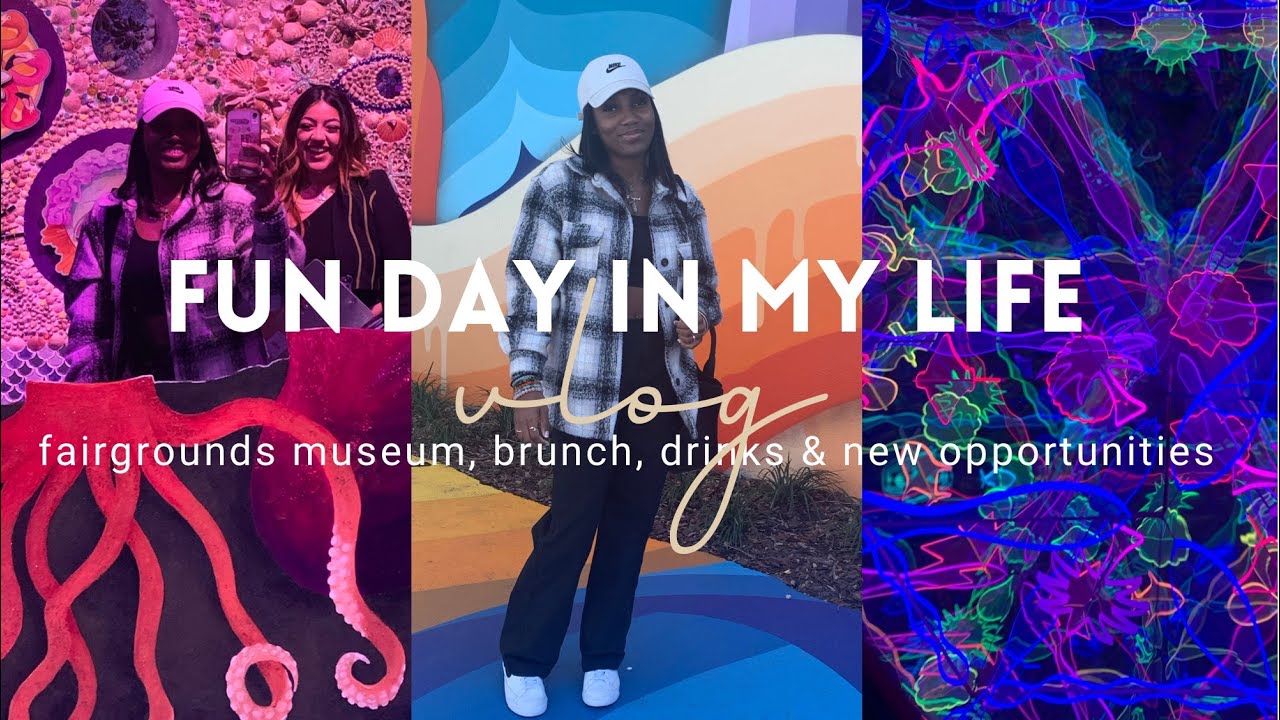FUN DAY IN MY LIFE VLOG | fairgrounds museum, brunch, new job & more ...