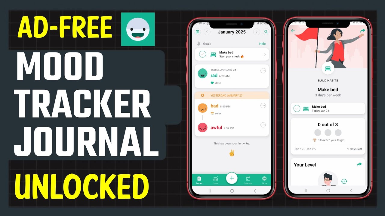 Best Free Mood Tracker Journal App for Android - YouTube