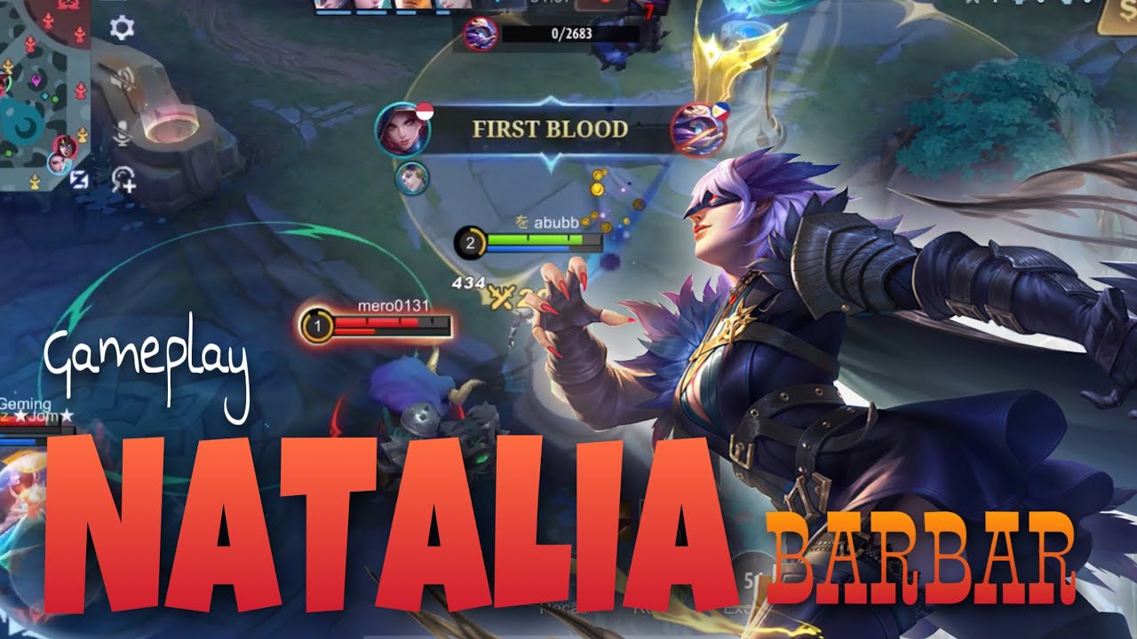 GAMEPLAY NATALIA 2023 ️BUILD EMBLEM DAN ITEM NATALIA ️GAMEPLAY NATALIA ...
