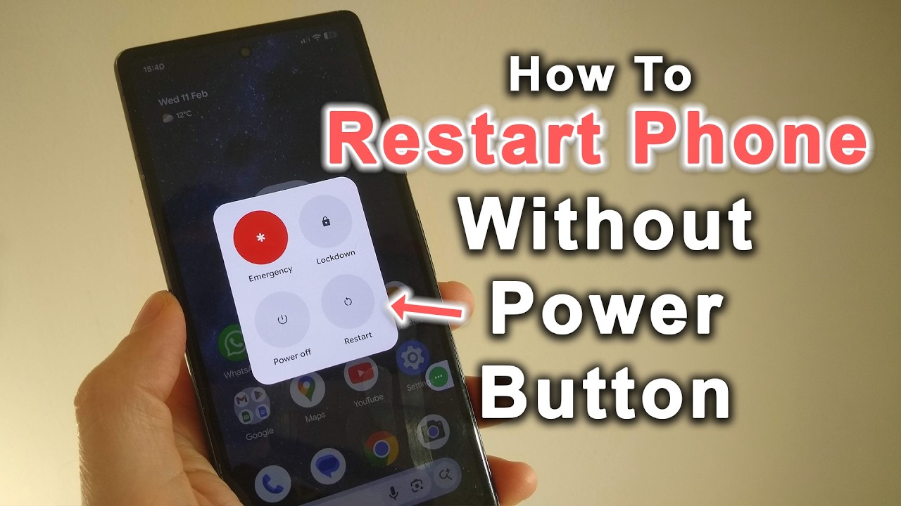 How to Restart Phone Without Power Button - Quick Guide - YouTube