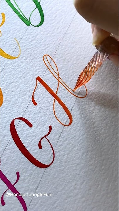 Uppercase A - Z calligraphy! #shorts #calligraphy #lettering # ...
