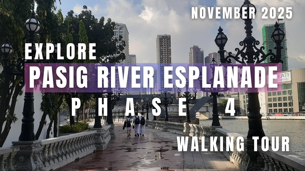 Pasig River Esplanade Phase 4 Walking Tour | Vibrant Afternoon at ...
