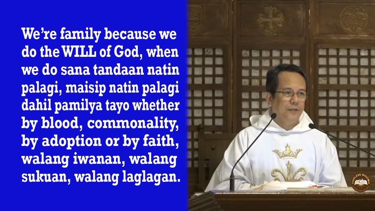 Timeless Wisdom Homily | Walang iwanan | Memorial of Sts. Timothy and ...