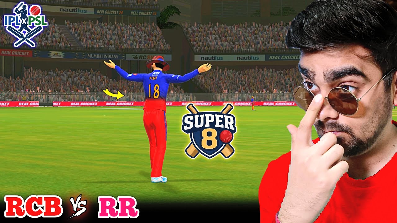 RAIN SUPER 8 LIVE IPL X PSL! RCB Vs RR (Expert Mode) RC 24 - YouTube