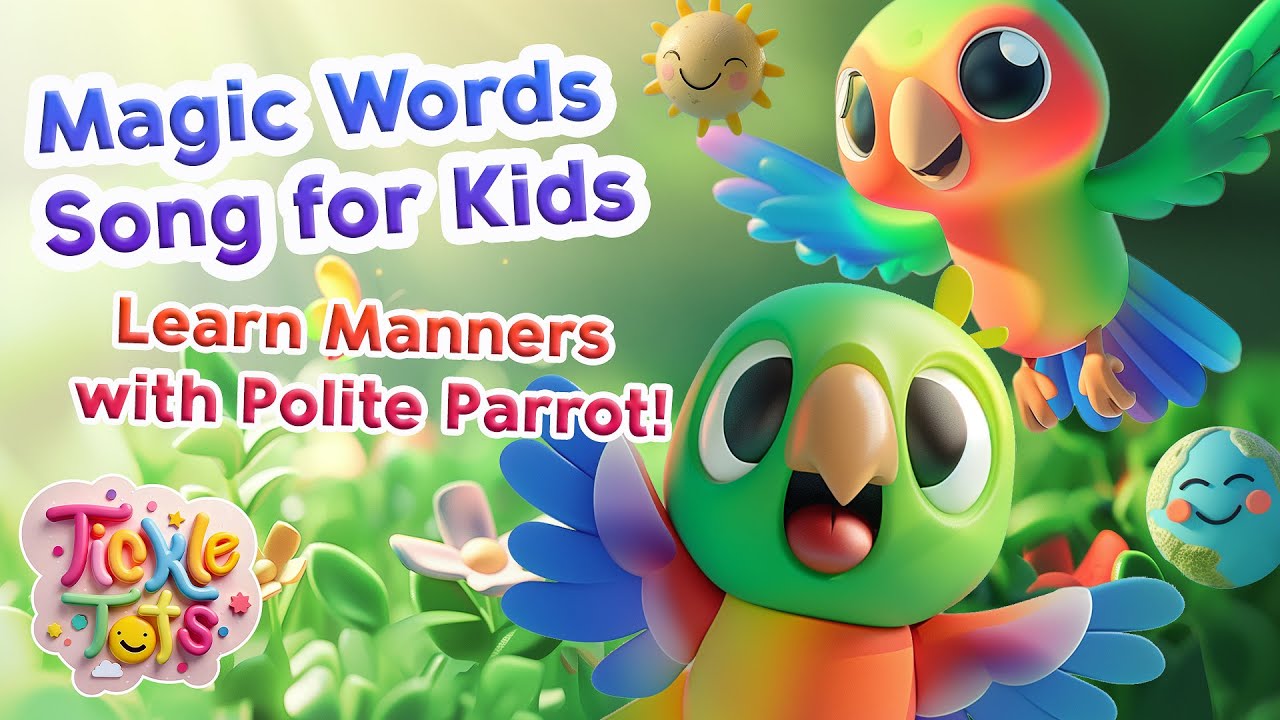 Magic Words Song for Kids | Learn Manners with Polite Parrot! 🦜🎶 # ...