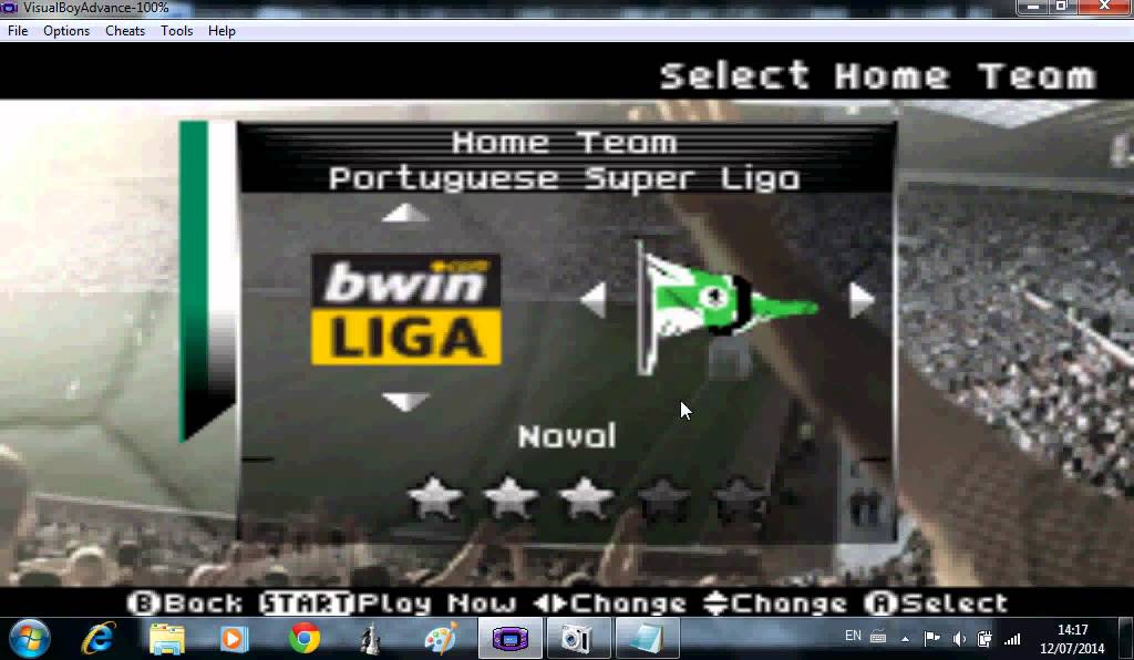 jogando fifa 07 gba - YouTube