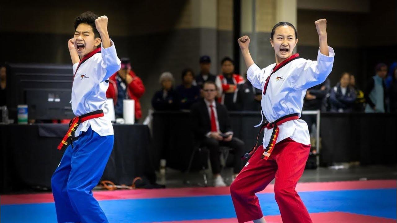 2024 U.S. National Taekwondo Team Trials (Poomsae Cadet Pair) - YouTube