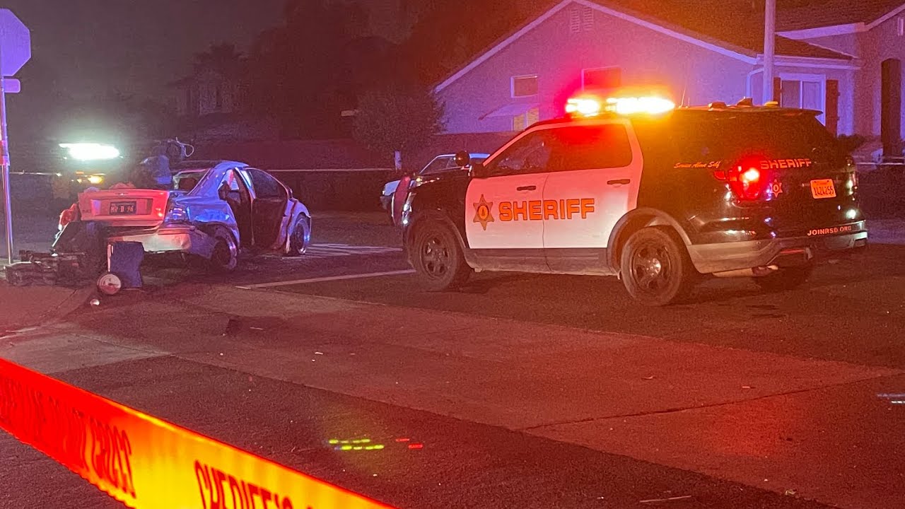 Police Chase by Riverside County Sheriff In Wildomar I Big Crash I ...