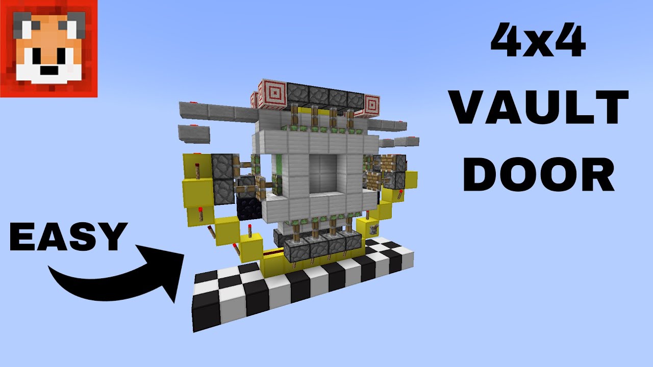 EASY 4x4 Vault Door for Minecraft Java 1.21.4+ - YouTube