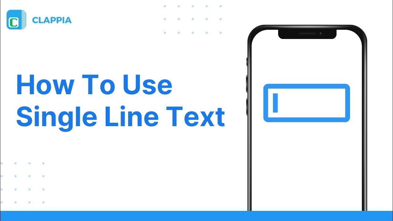 Clappia App Building Using Single Line Text Block No-Code Low-code Platform - YouTube