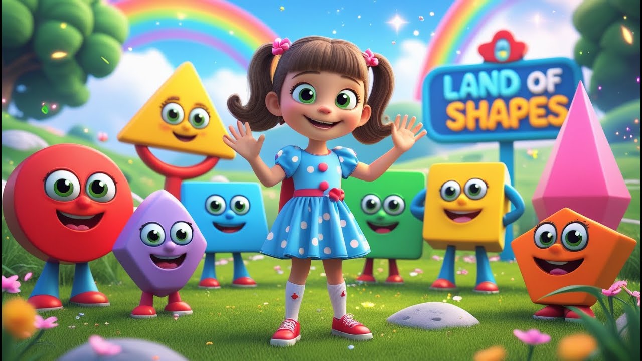 LEARN SHAPES with MUSIC and FUN! 🎵 Perfect for Kids! - YouTube