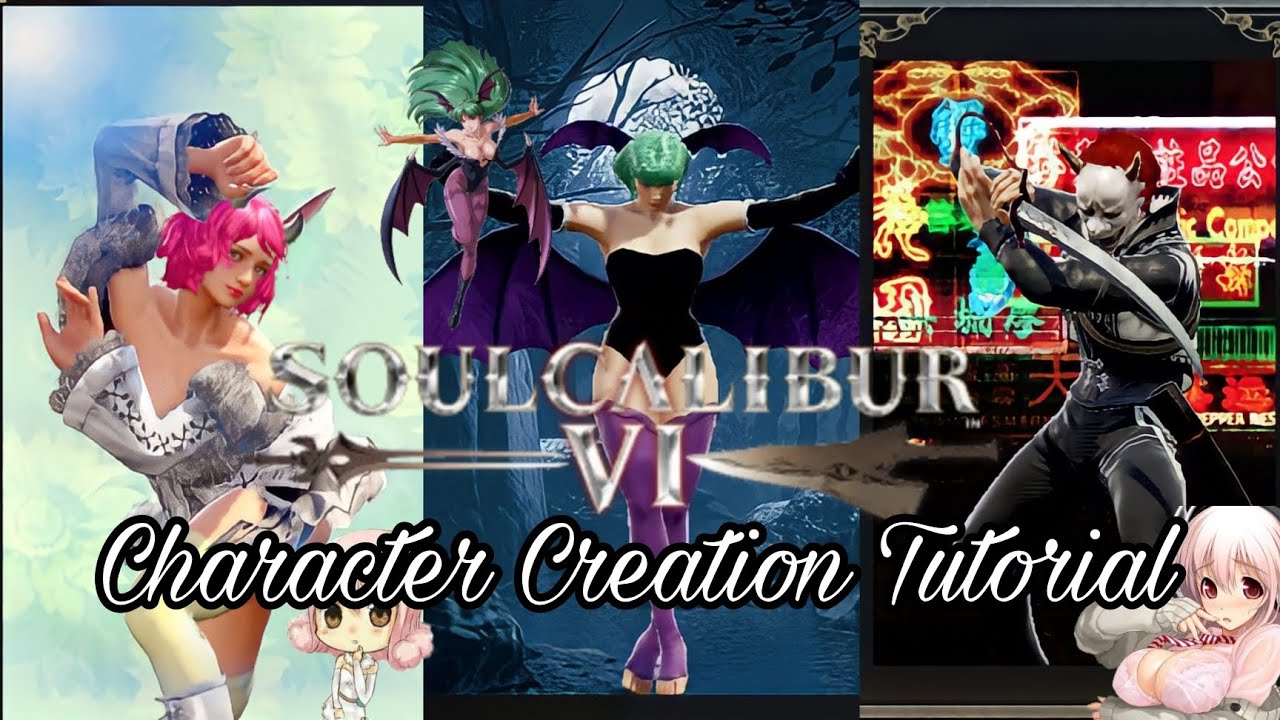 Soul Calibur 6 Character Creation Tutorial | Aries, Morrigan Aensland ...
