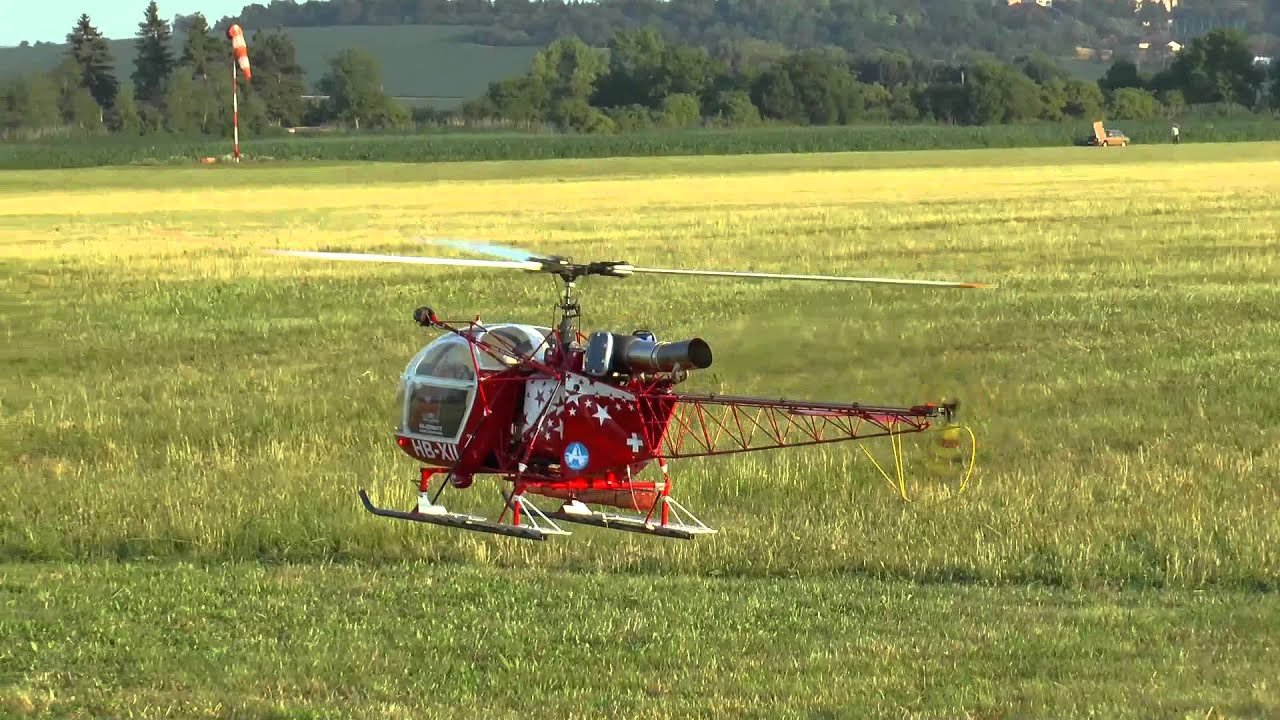 Lama SA 315B Scale Turbine Helicopter - YouTube