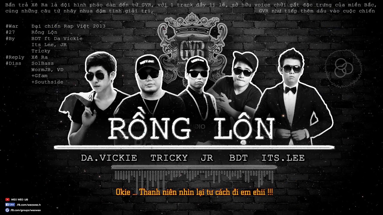 Rồng Lộn - BDT ft ItsLee, DaVickie, Tricky & Jr [GVR] [Video Lyrics ...