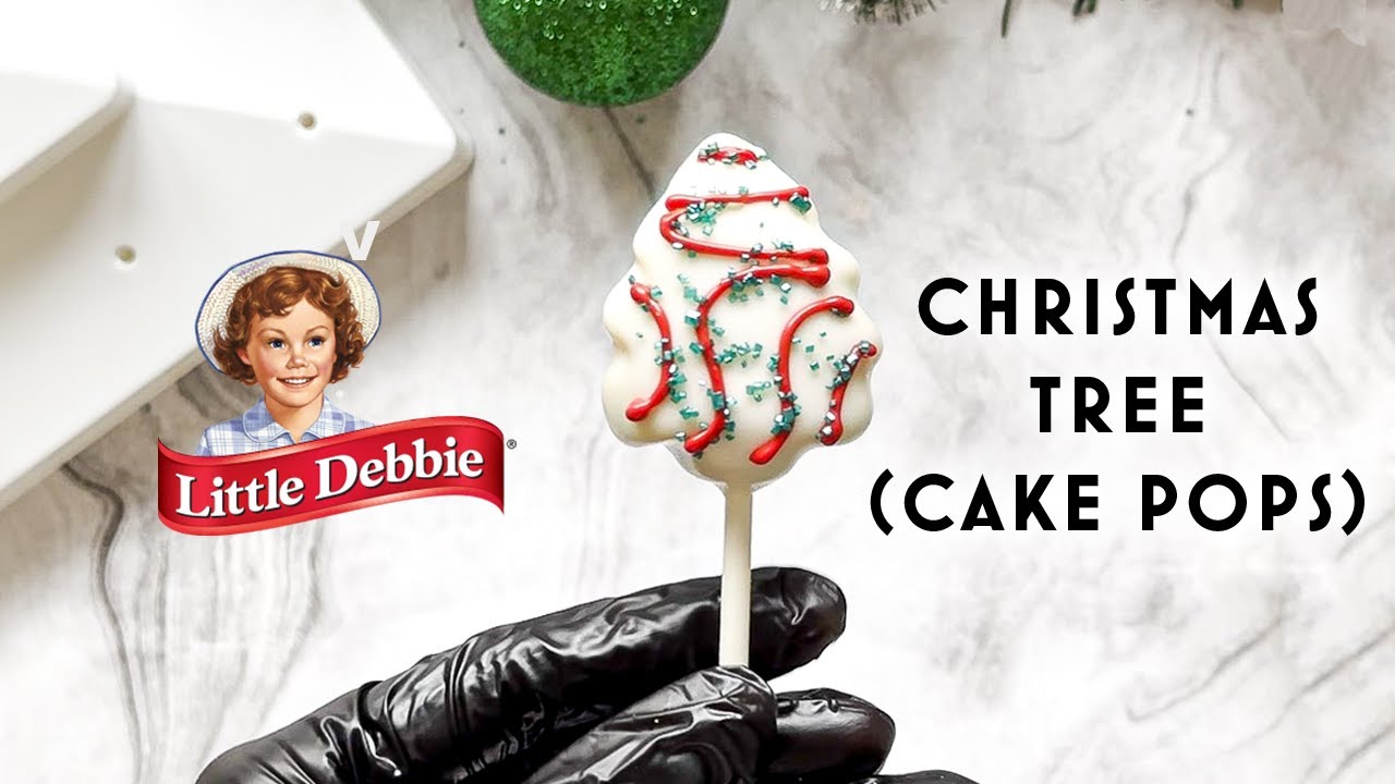 How to Make Little Debbie Christmas Tree Cake Pops - YouTube