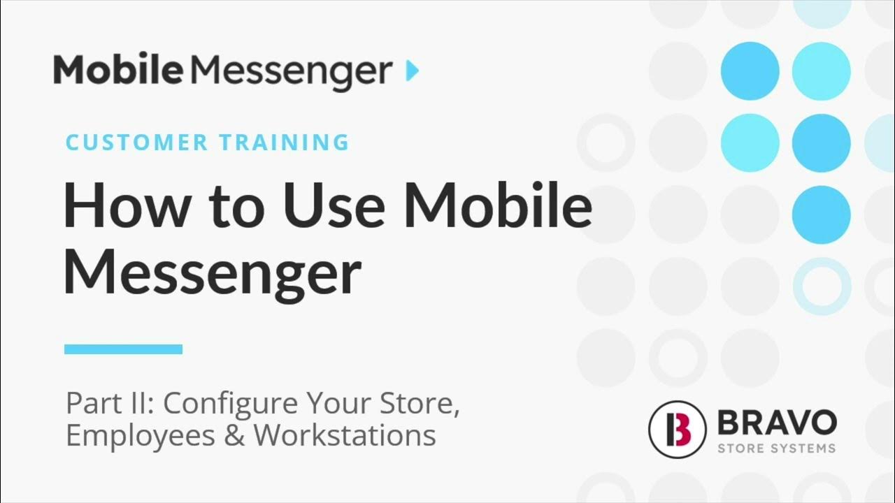 How to Use Mobile Messenger Part 2 - YouTube