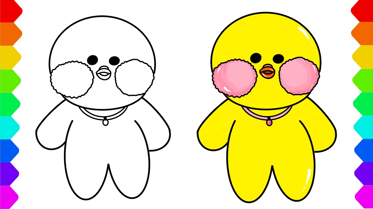 How to draw a duck| paper duck| Easy drawing for kids - YouTube