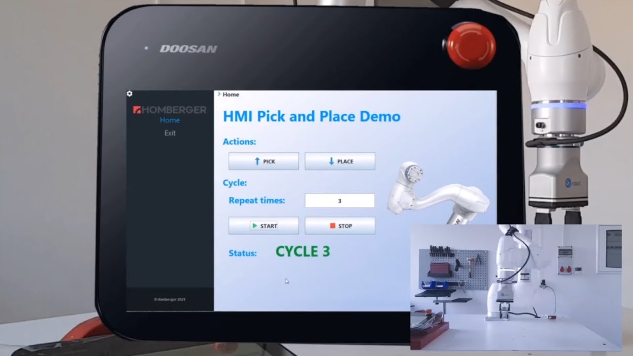 HMI Application - Doosan Robotics Skills - YouTube