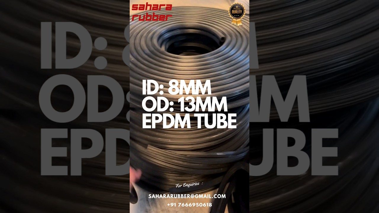 EPDM Tube:65 Shore A. Consistent Quality. #rubber #india #epdm # ...