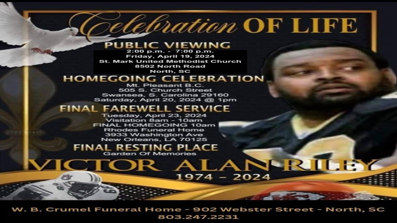 Celebration of Life Victor Alan Riley - YouTube