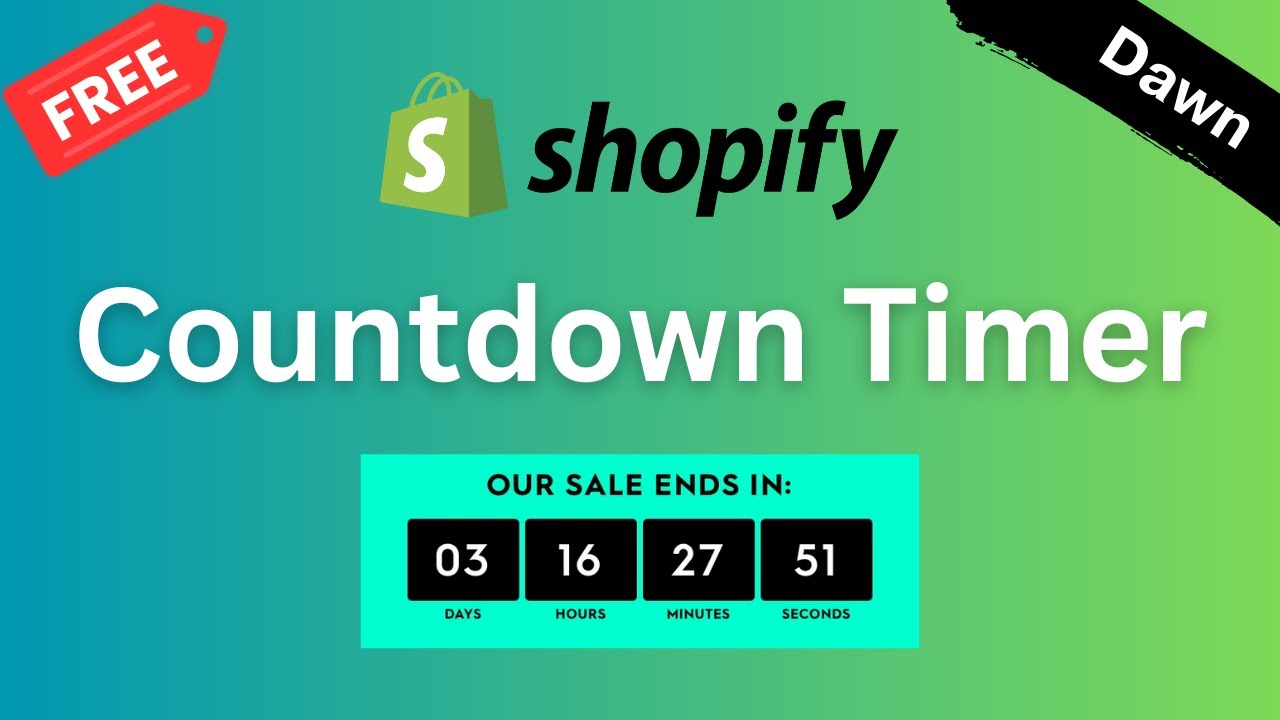 How To Add Countdown Timer In Shopify Store Without App Free YouTube How To Add Countdown Timer In Shopify Store Without App Free YouTube