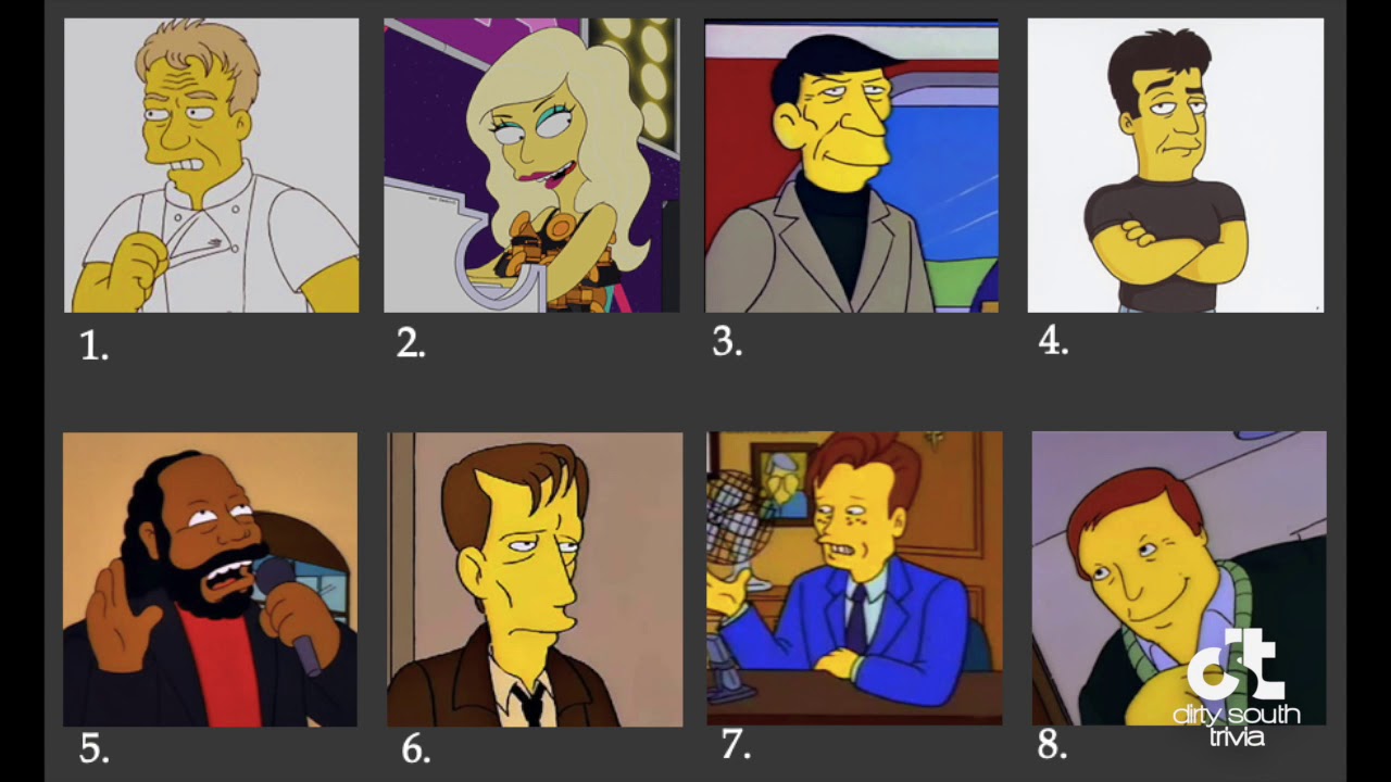 Simpsons Celebrities 3 - YouTube