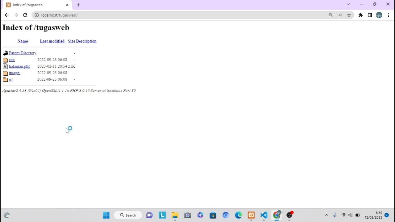 Cara Mengatasi Tampilan Index of Localhost - YouTube
