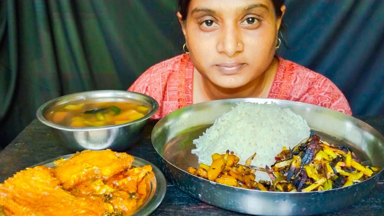 BigBites Eating Lunch 😋 Fish Thali 🤤 । Indian Mukbang Video। Indian ...